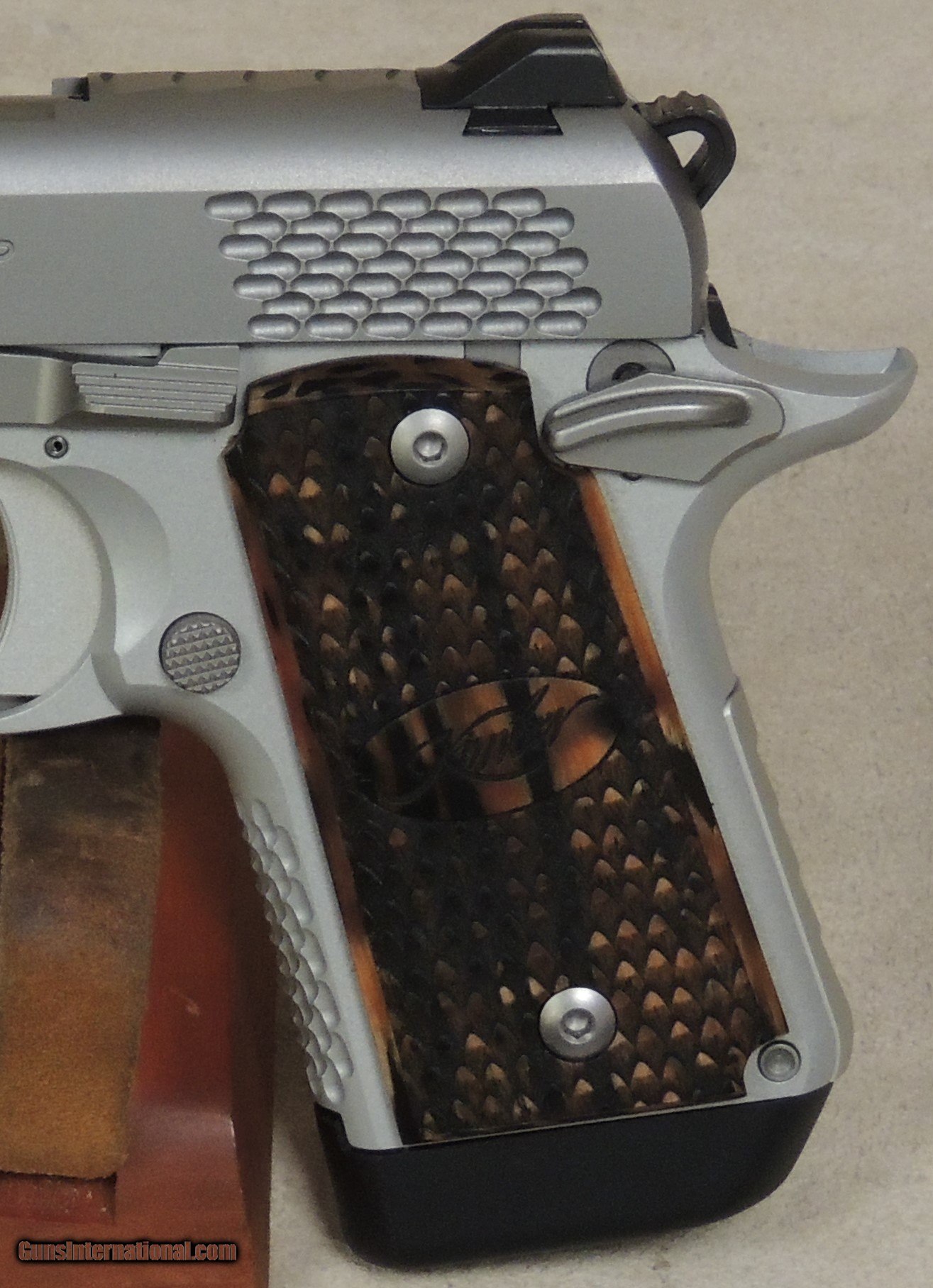 Kimber Custom Shop Micro9 Raptor 9mm Caliber Stainless Pistol S/N ...