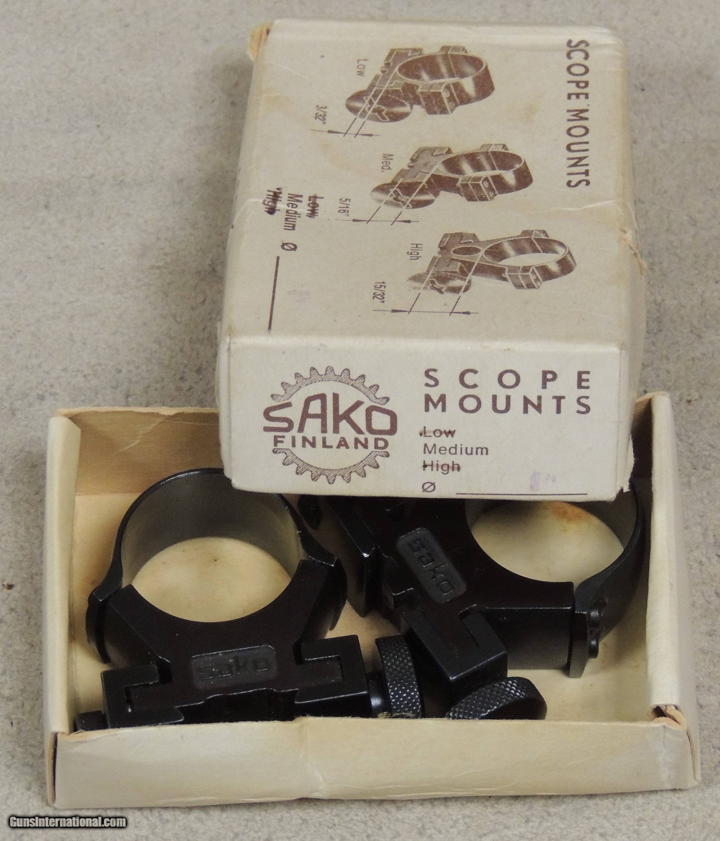 Vintage Sako 1" Factory Rings *Original Box