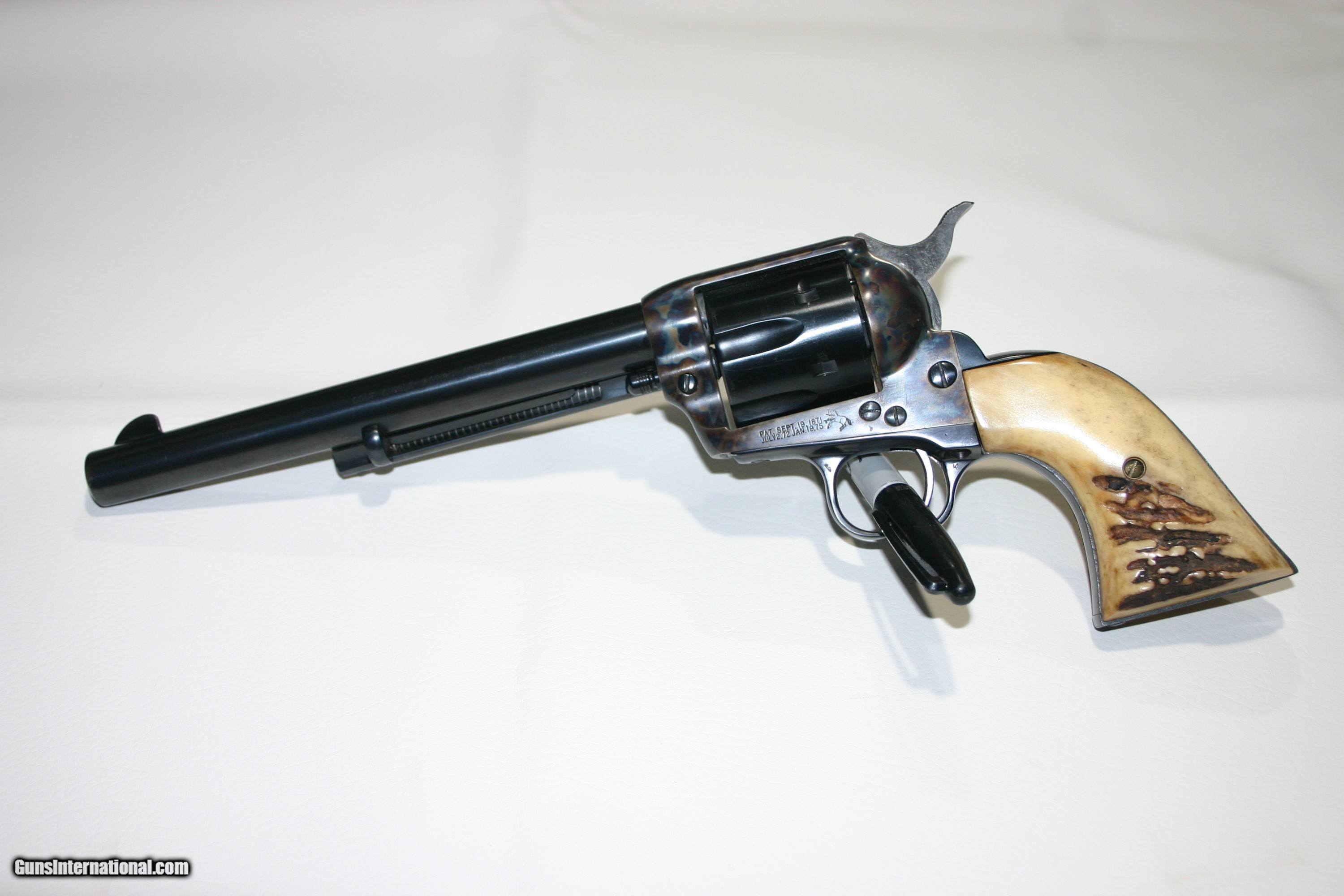 Colt Single Action Army SAA 3rd Generation in 357 Magnum 7 1/2 Barrel Stag Grips