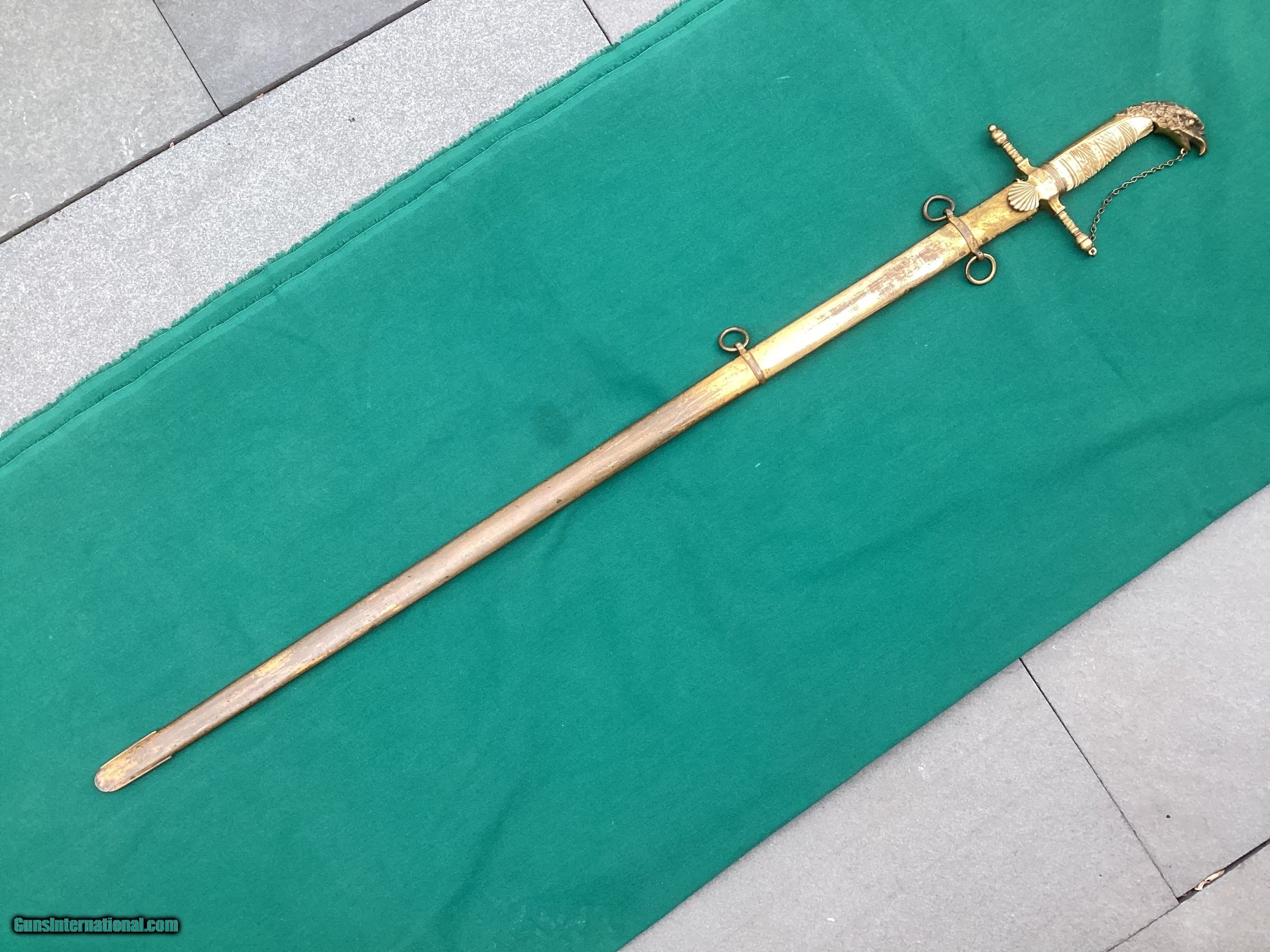 Eagle Head Decorated US 1825 Sword