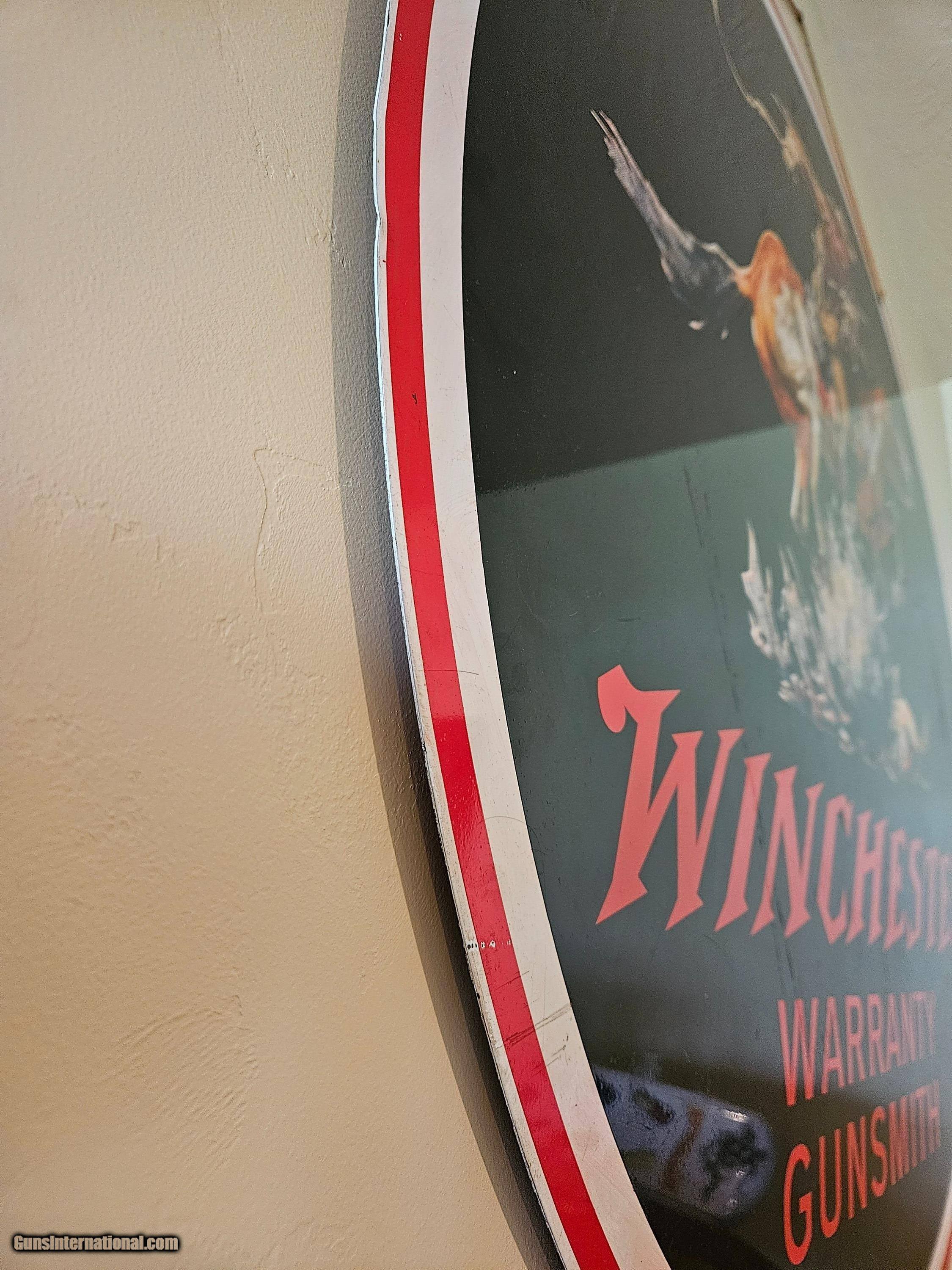 Winchester Gunsmith advertising sign